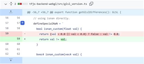 When In Webgl Backend Tfisnan Produces Incorrect Results · Issue