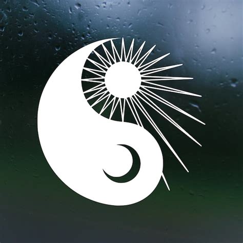 Yin Yang Decal Etsy