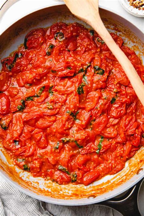 15 Minute Cherry Tomato Pasta Sauce Veronikas Kitchen