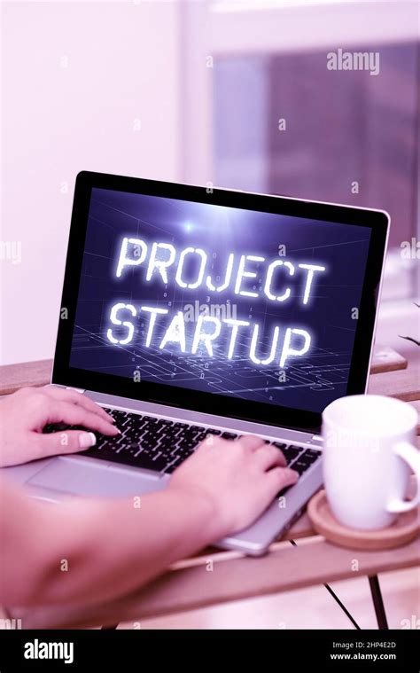 Text Caption Presenting Project Startup Conceptual Photo The Initial Opportunity Of A Young