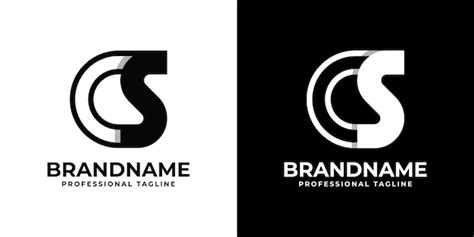 Premium Vector Letter Cs Monogram Logo Suitable For Any Business With