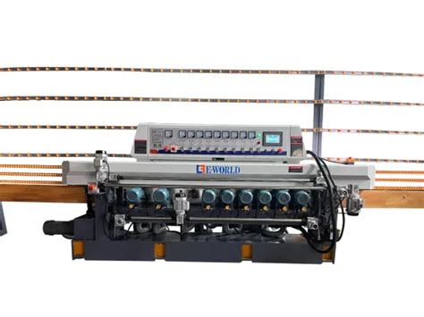 Glass Straight Line Polishing Edging Beveling Machine Plc Glass