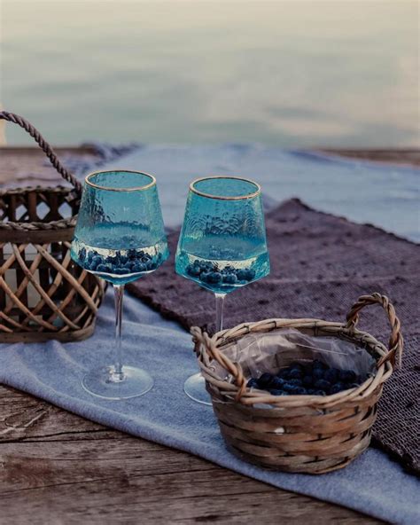 Купить Бокал для вина DS Turquoise бирюзовый с золотой каймой каймой ...