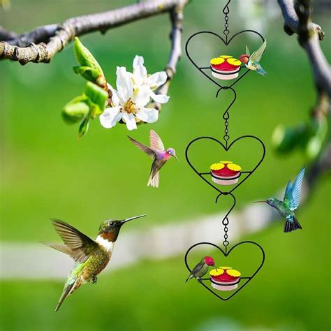 3 Pcs Stackable Hanging Hummingbird Feeder Comederos De Colibrís