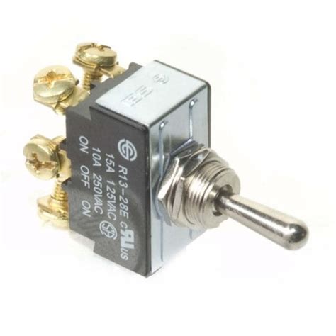 Toggle Switch 15 Amp 6 Screw On Off On
