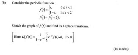 Solved B Consider The Periodic Function Chegg