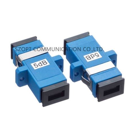 sc adapter type fiber optical fixed attenuator 1db 2db 3db 5db 10db