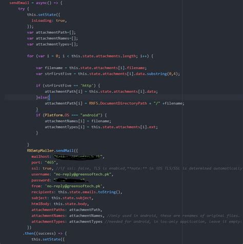 Not Working With Attachments · Issue 23 · Angelos3lexreact Native