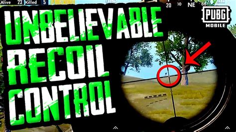 UNBELIEVABLE RECOIL CONTROL PUBG MOBILE YouTube