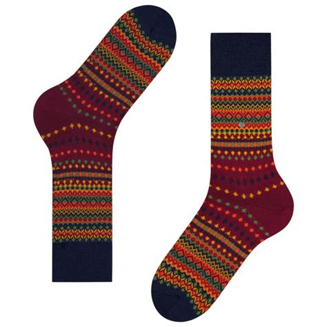 Burlington Ancient Fair Isle Men Socks Marine ANCIENT FAIR