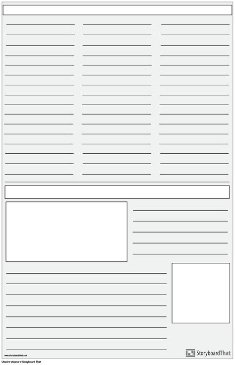Zrób Projekt Gazety Szablon Plakatu Gazety