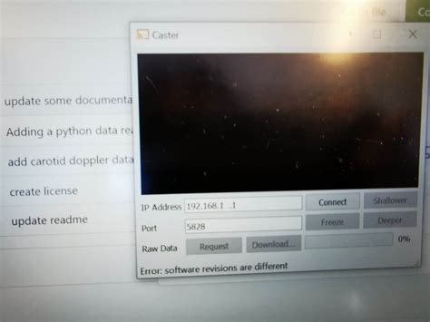 Error Software Revisions Are Different · Issue 96 · Clariusdevcast · Github