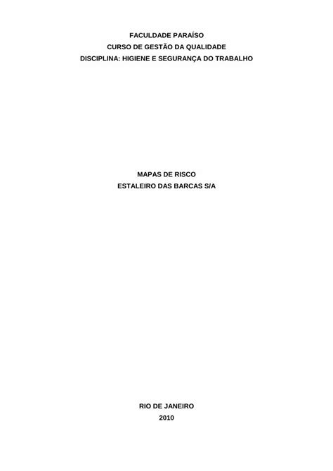 Pdf Mapa De Risco Fap 2010 Dokumentips