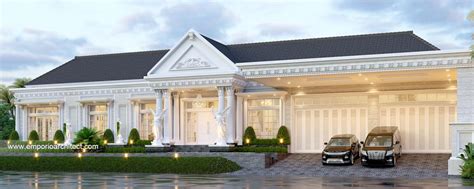 Desain Tampak Depan 3 Rumah Klasik 15 Lantai Bapak Albert Di Surabaya