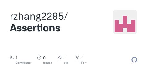 Github Rzhang2285assertions