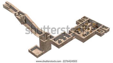 3d Illustration Tutankhamuns Tomb Stock Illustration 2276424503