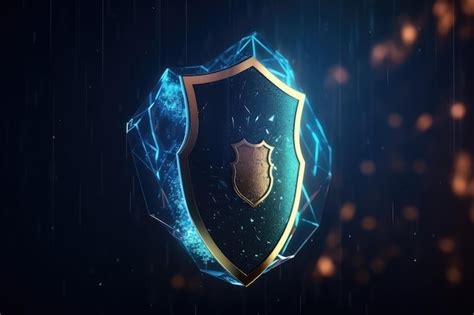 Premium Ai Image Blue Network Data Security Material Generated By Ai