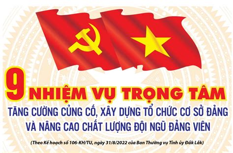 Infographic 9 Nhiệm Vụ Trọng Tâm Tăng Cường Củng Cố Xây Dựng Tổ Chức