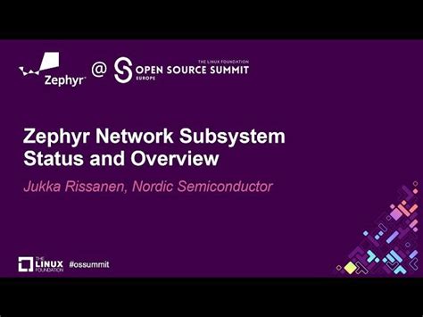 Free Video Zephyr Network Subsystem Status And Overview From Linux Foundation Class Central
