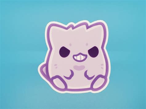Gengar Haunter Gastly 3 Vinyl Sticker Ghost Pokemon Waterproof