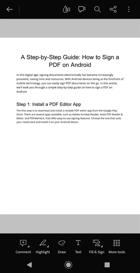 Sign PDF Android A Complete Step By Step Guide UPDF