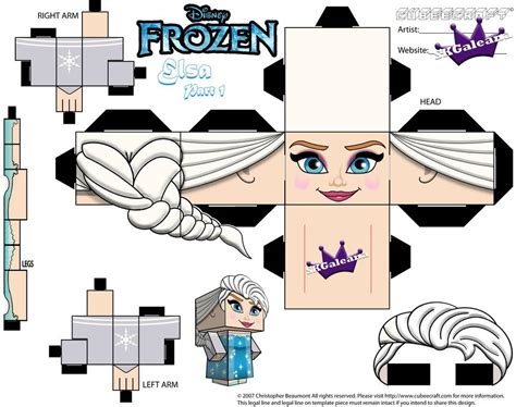 Cubeecraft Of Elsa From Disneys Animated Movie Frozen Skgaleana