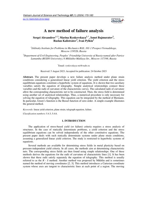 PDF A New Method Of Failure Analysis