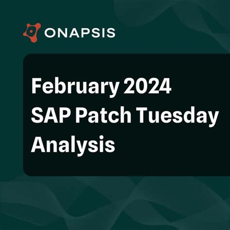 Jack Fiorini On Linkedin Sap Patch Tuesday Analysis Onapsis