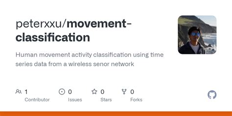 Github Peterxxumovement Classification Human Movement Activity