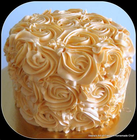 Buttercream Rose Swirl Cake Veena Azmanov