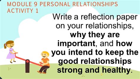 MODULE 9 PERSONAL RELATIONSHIPS ACTIVITY 1 StudyX