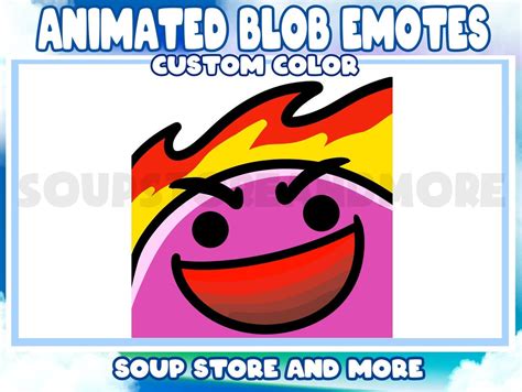 Animated Twitch Emote Pack Cute Animated Blob Pack Of 6 Emotes Twitch Discord Youtube Etsy