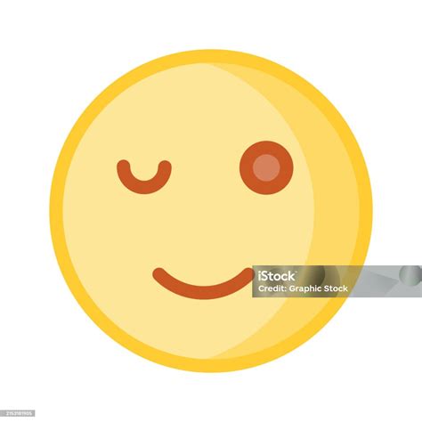 Check Out This Beautiful Winking Emoji Vector Design Stock Illustration