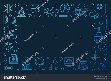 Stem Fields Science Technology Engineering Mathematics Stock Vector Royalty Free 2053721954