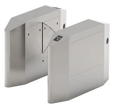 Stainless Steel White ZKTeco FBL4000 Single Lane Flap Barrier For Mall