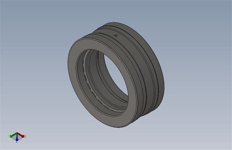 双向推力圆锥滚子轴承92164solidworks 2018模型图纸下载 懒石网