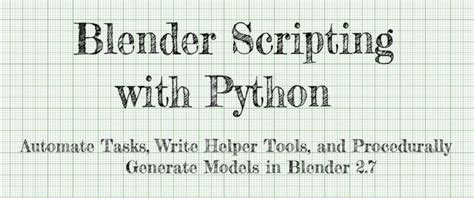 Book Blender Scripting With Python Blendernation
