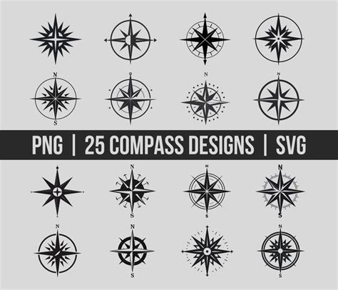 Compass Svg Nautical Compass Svg Compass Png Compass Cricut Sea