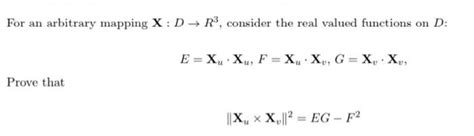 solved for an arbitrary mapping x d→ r³ consider the real