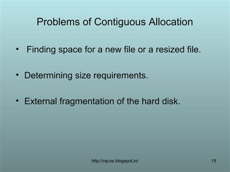allocation methods continuous method 47 ppt
