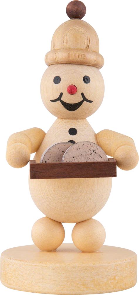 Schneemann Junior Mit Christstollen 9 6 Cm Von Volkmar Wagner