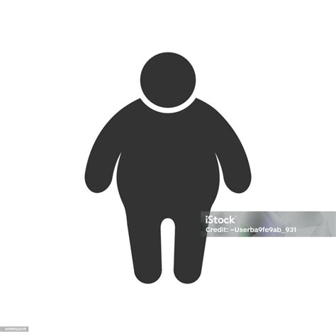 대사 증후군 아이콘 벡터 일러스트레이션 로고 템플릿입니다 뚱뚱한 사람들 아이콘 일러스트레이션 디자인 건강하지 못한 생활방식에 대한 스톡 벡터 아트 및 기타 이미지 Istock