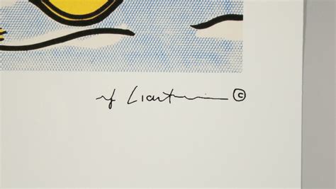Roy Lichtenstein Signed Offset Lithograph Charitystars