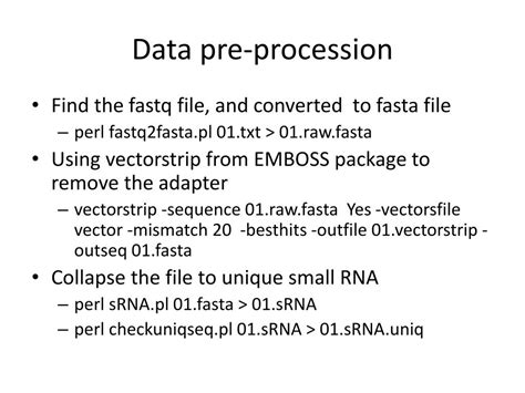 Ppt Count Data Analysis In The Small Rna Sequencing Powerpoint