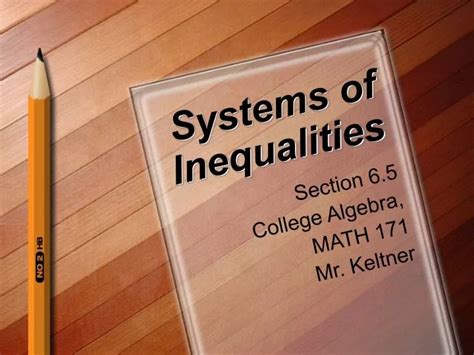 PPT Systems Of Inequalities PowerPoint Presentation Free Download ID 6602643