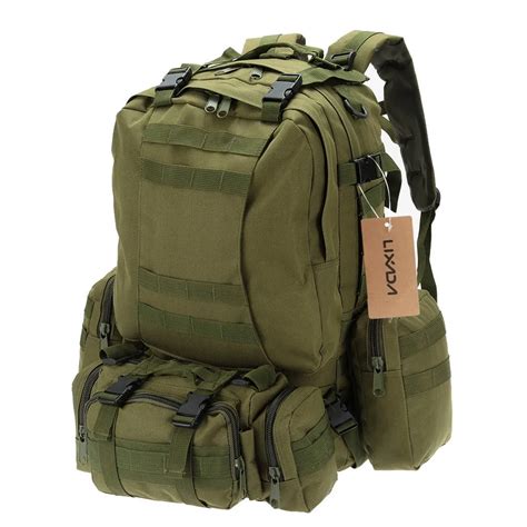 Lixada 50L Military Tactical Backpack Climbing Rucksack Cycling