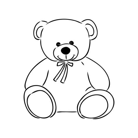 Teddy Bear Vector Sketch 36380311 Vector Art At Vecteezy