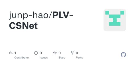 GitHub Junp Hao PLV CSNet