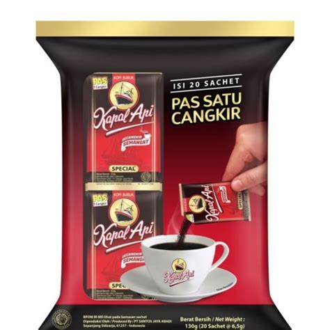 Jual KAPAL API BUBUK SPECIAL TANPA GULA ISI SACHET Kota Tangerang NEW NOW Tokopedia
