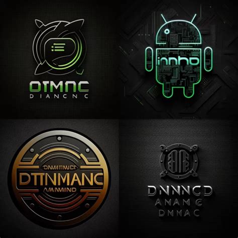 Prompt Android Dynamic Logo Black Background Download Script For Ai
